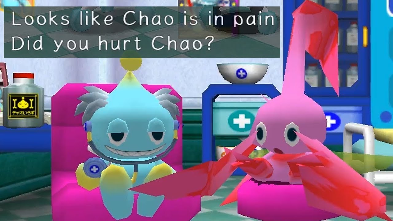 Looks like Chao is in pain. Did you hurt Chao? - YouTube