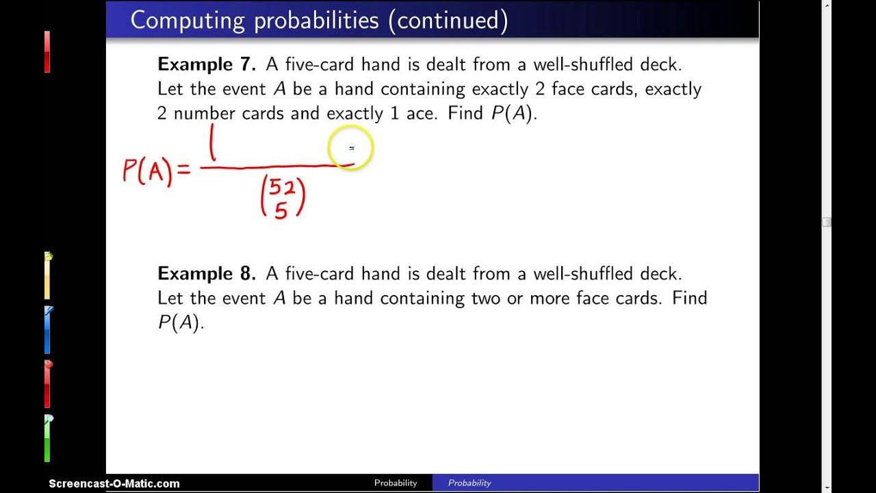 Computing probabilities -- Example 7 - YouTube