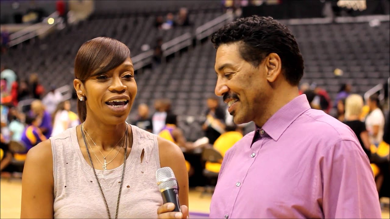 Los Angeles Sparks: Gary G. & Tina Thompson Interview - YouTube