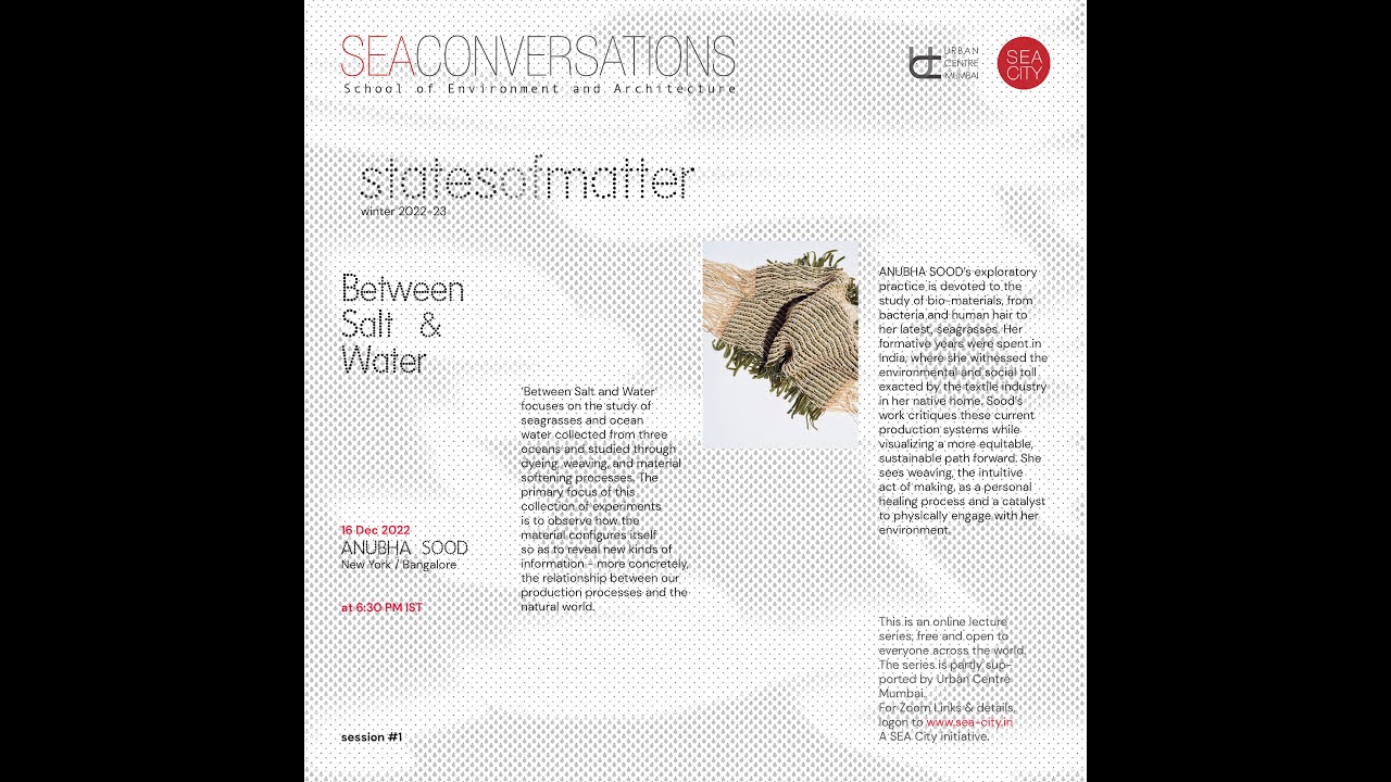 SEA Conversations - States of Matter - Session #1: Between Salt and ...