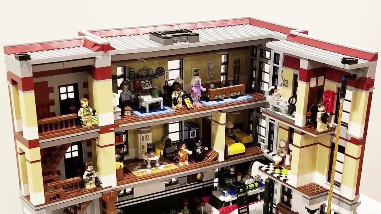 LEGO 75827 Ghostbusters Firehouse Headquarters Speed Build - YouTube