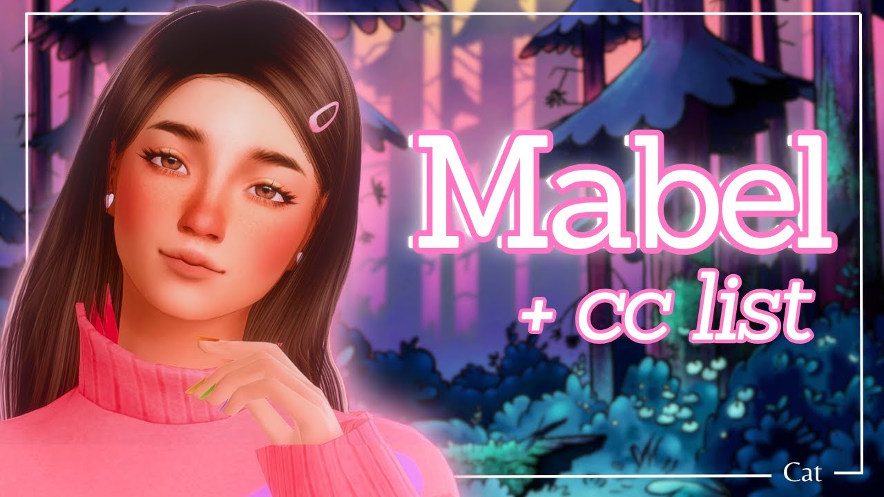 Mabel Pines 🌈+ CC LIST (Gravity Falls) // Sims 4 Create a Sim - YouTube