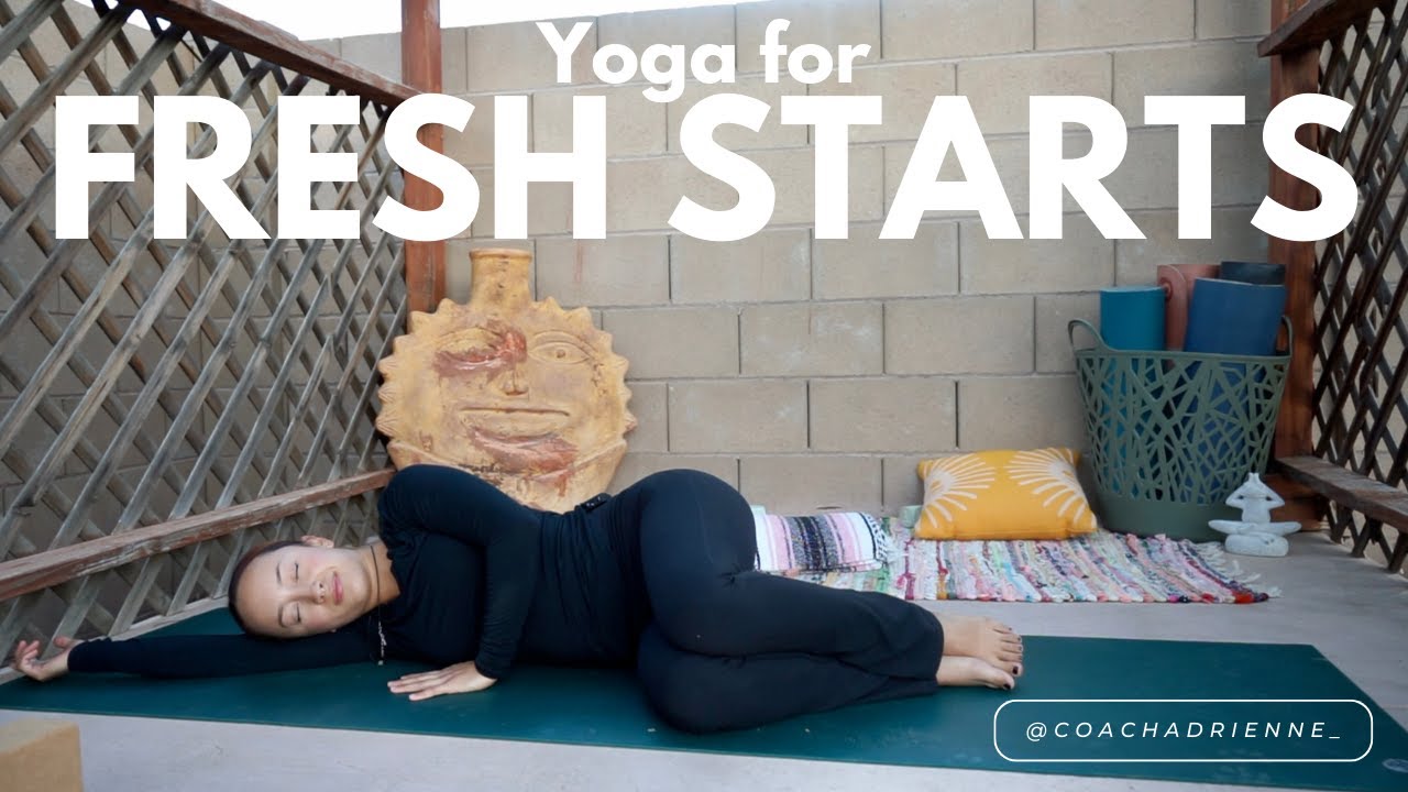 30 Minute Yoga Flow for Fresh Starts with Coach Adrienne - YouTube