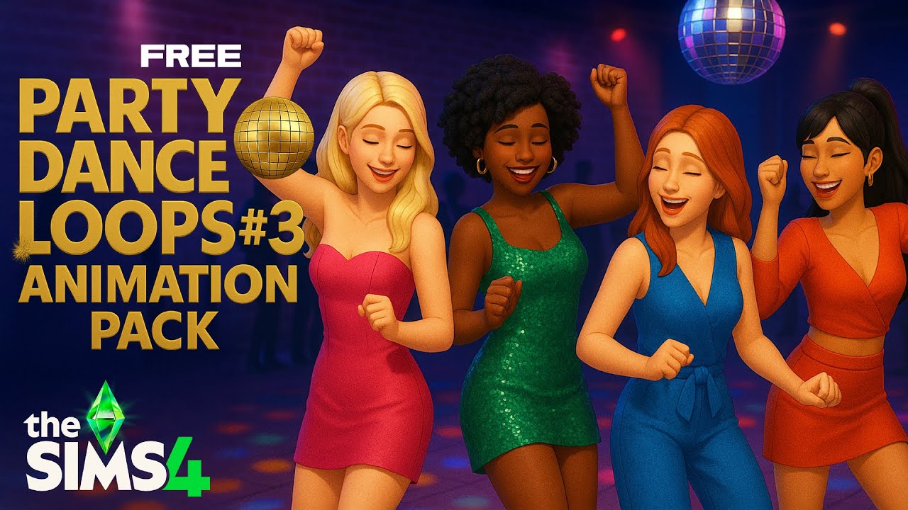 The Sims 4 | "Party Dance Loops #3" FREE Animations Download - YouTube