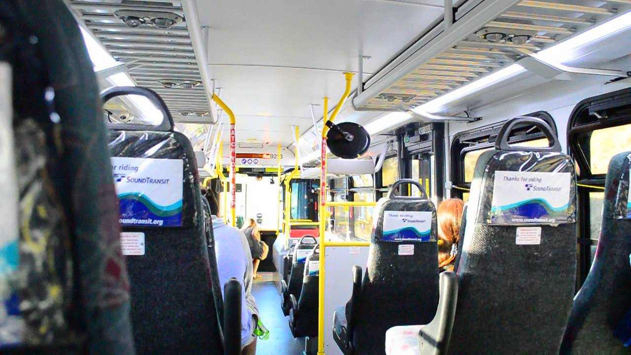 On-Board Sound Transit 2012 Gillig Low Floor BRT Hybrid 9213 On The 560 ...