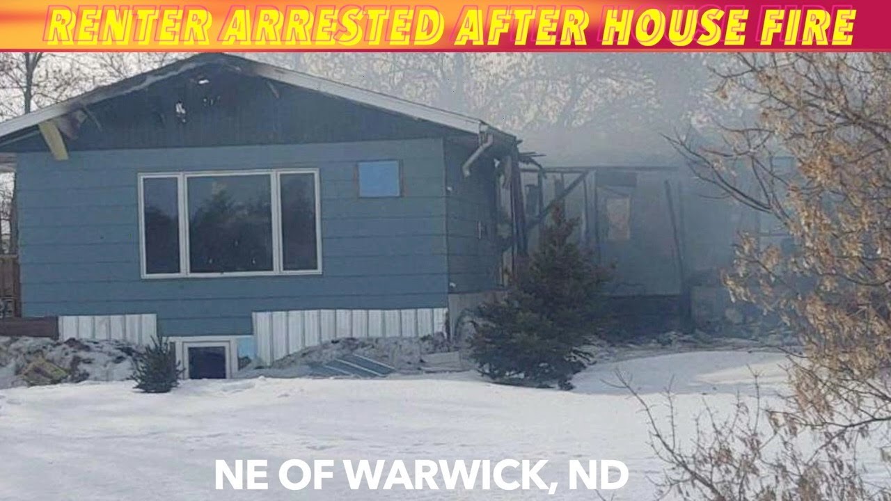 UPDATE: Renter Arrested After Rural Warwick, ND House Fire - YouTube