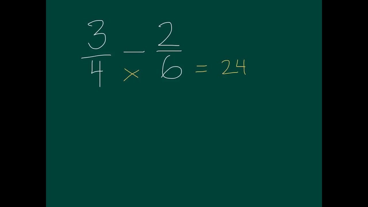 Subtracting Fractions - YouTube