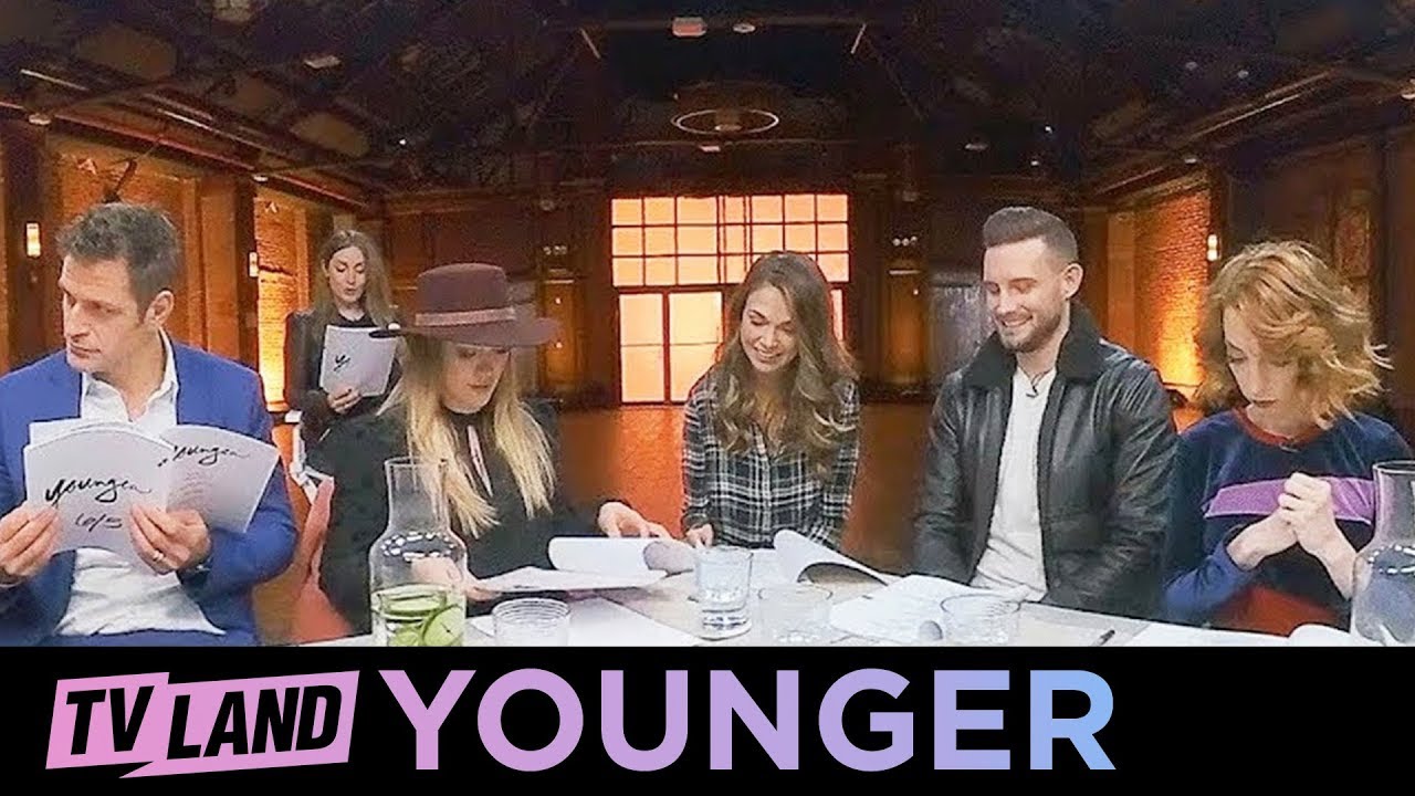 Table Reading w/ Cast - 360 Video | Younger (Season 5) | TV Land - YouTube