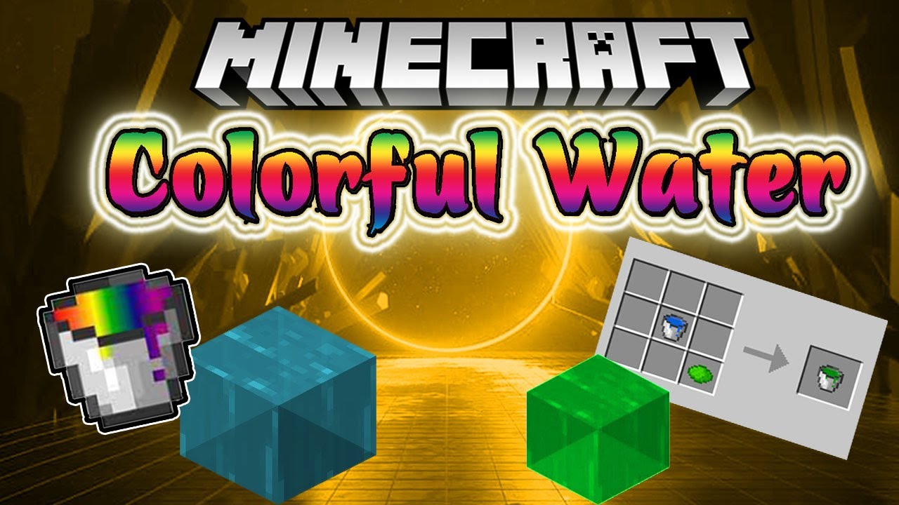 Colorful Water Mod Minecraft (1.12.2) - YouTube