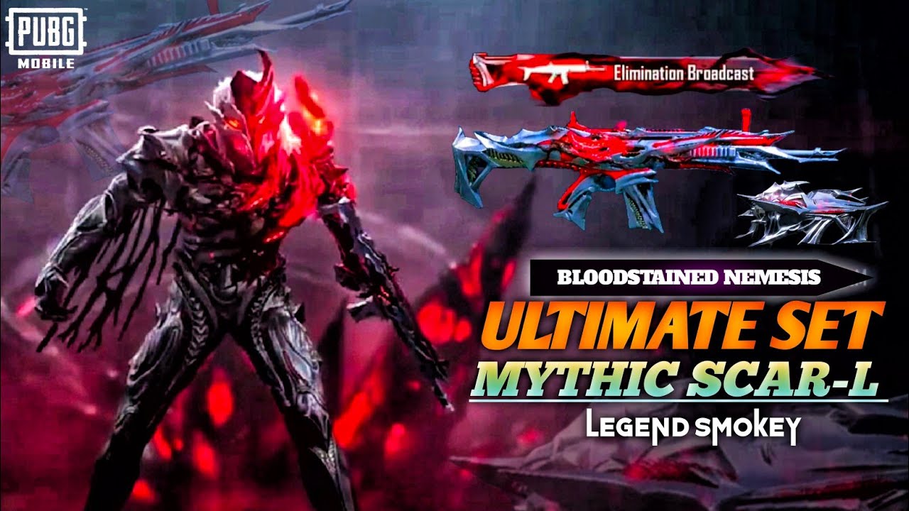 🔥Bloodstained Nemesis Ultimate Outfit Pubg Mobile | New Scar-l Upgraded ...