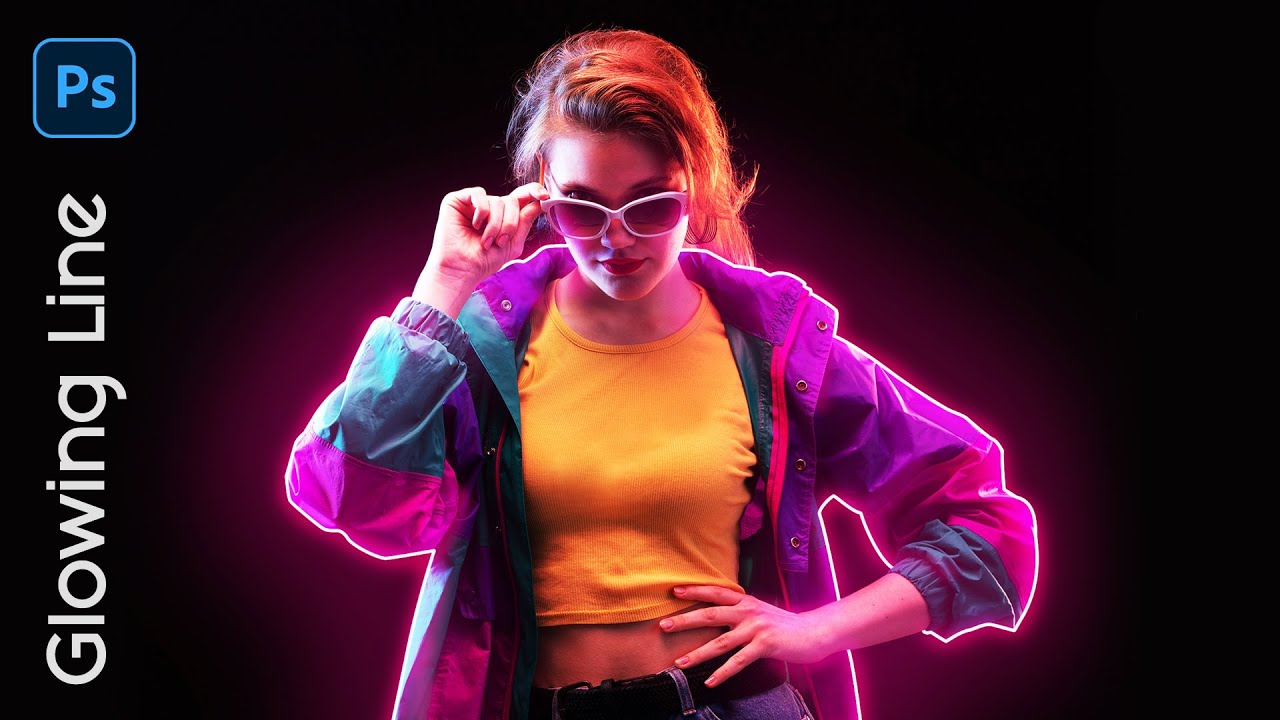Glowing Line Srtoke Light Effect in Photoshop - Photoshop Tutorial ...