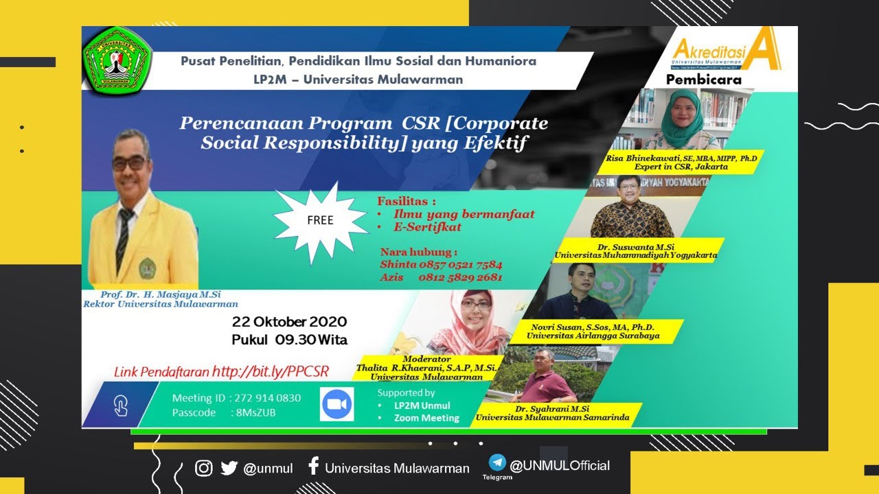 Webinar Perencanaan Program CSR [Corporate Social Responsibility] yang ...