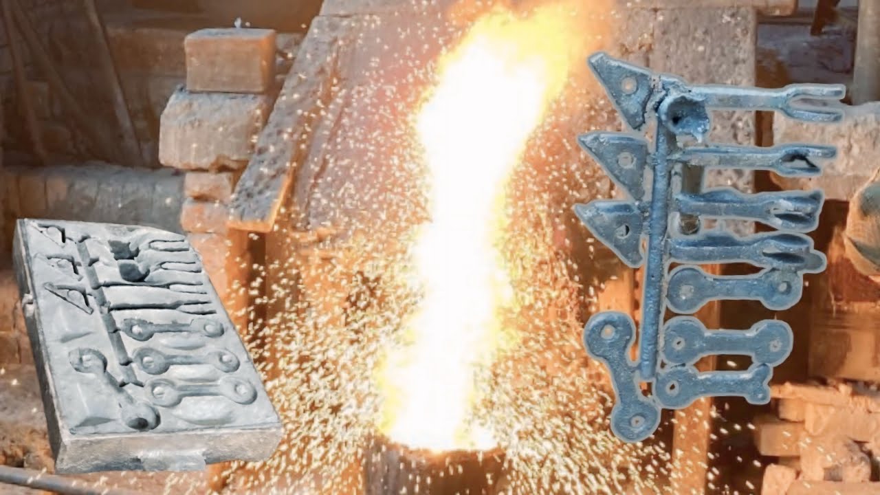 Metal Casting Process: Crafting Multi-Size Spanners & Wrenches ...