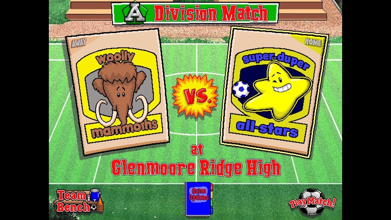 Backyard Soccer '98 (Steam): A Division Game 9: All-Stars vs. Mammoths ...