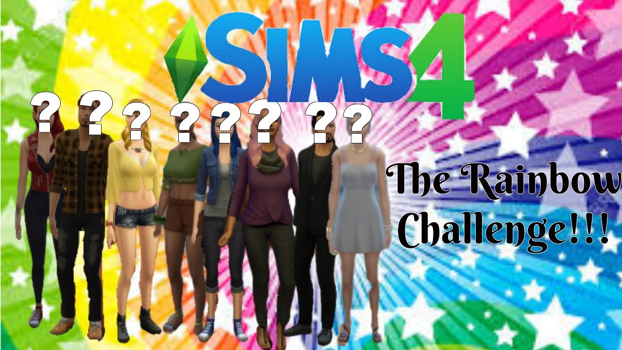 The Rainbow Challenge!!! | The Sims 4 and BIG NEWS!!! - YouTube