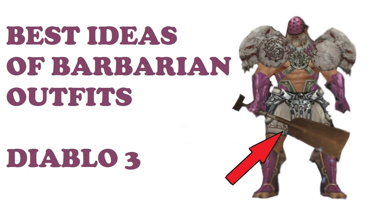 Best Looking Barbarian Outfits (SETS) in Diablo 3: RoS (PS4 gameplay ...