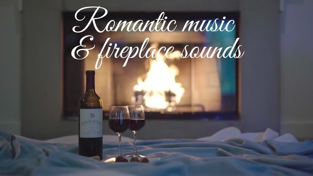 Romantic music & fireplace sounds - YouTube