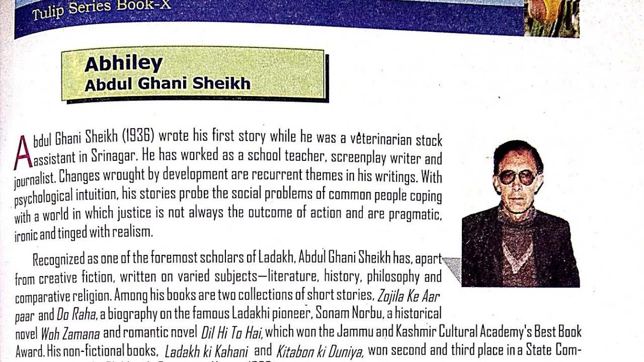 ABHILEY Class 10th Subject English Part 2. - YouTube