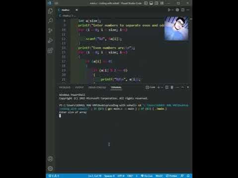 c program for separate even and odd numbers #shorts - YouTube
