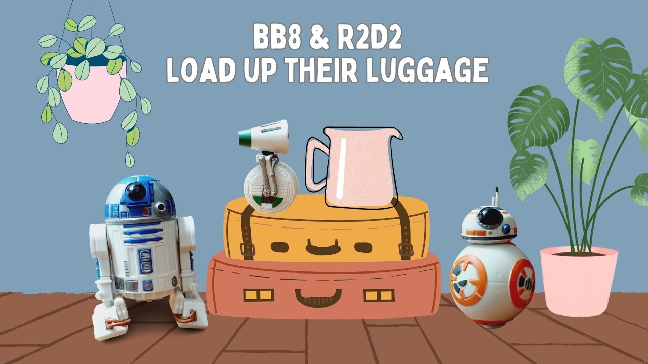 BB8 & R2D2 Load Up Their Luggage - YouTube