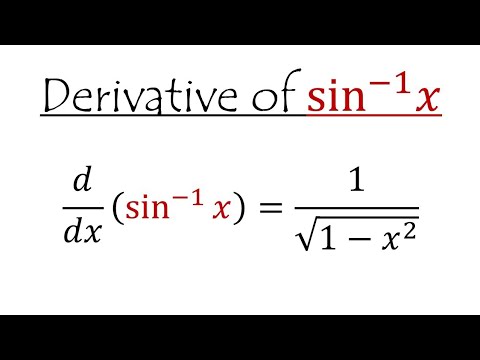 Derivative of inverse of sinx | d/dx(sin^-1 x) | Simple and easy proof | Mahmood Ul Hassan ...