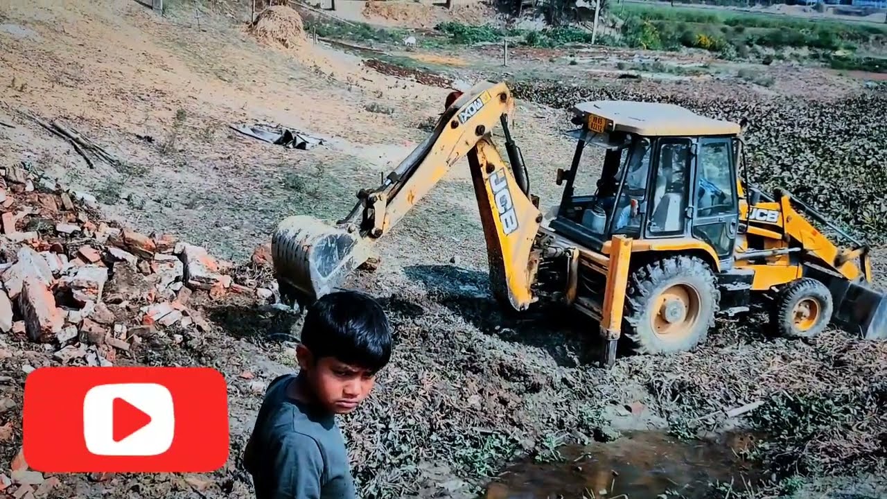 JCB Bulldozer Working For New Bridge Construction - JCB Dozer Working ...