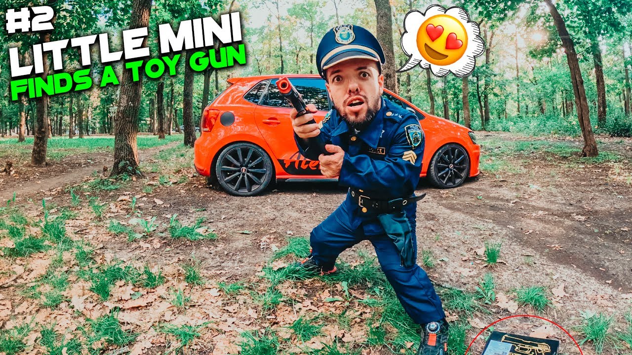 Little Mini Finds a Toy Gun… and Becomes Little Cop! 🎯👮‍♂️ (Funny in ...