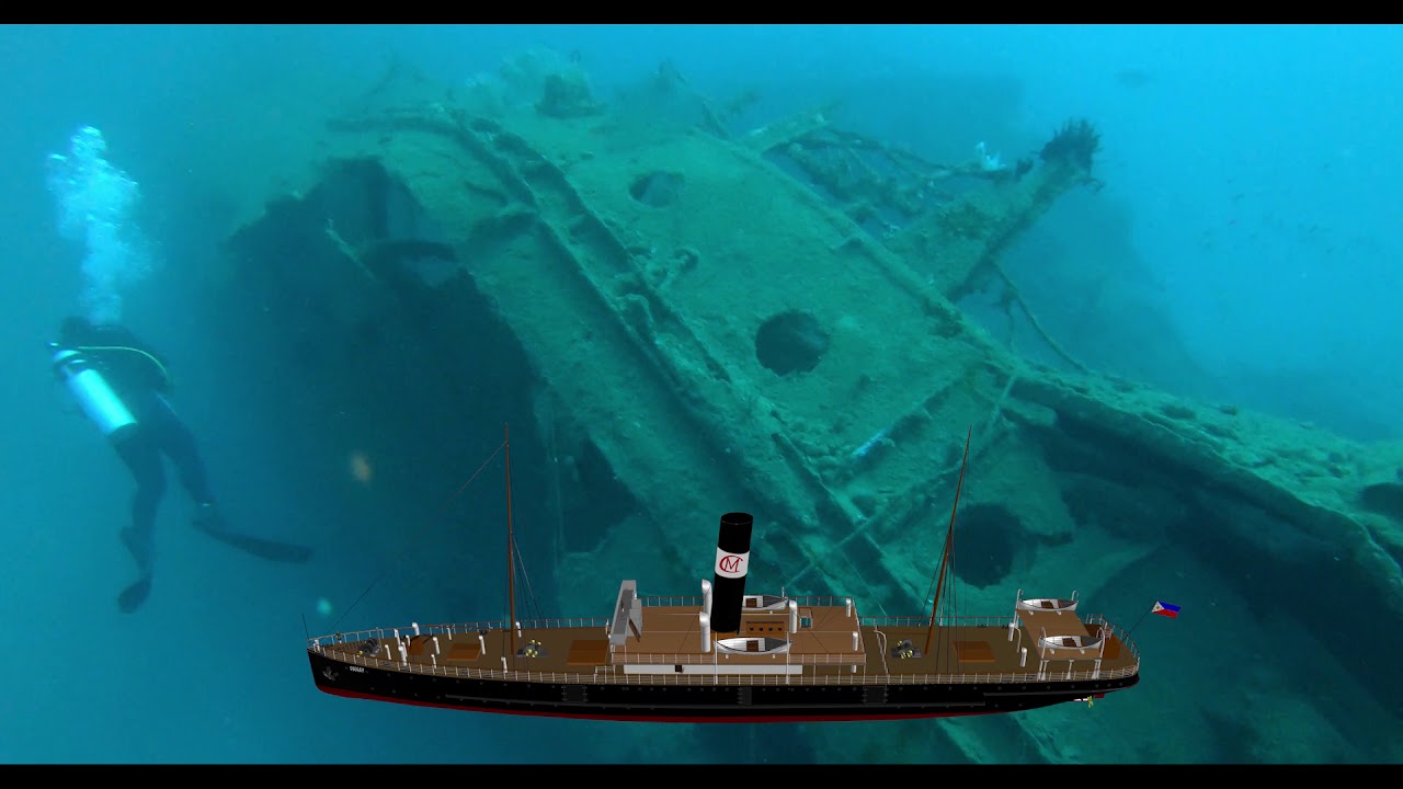 Exploration dive to the SS Panay - YouTube