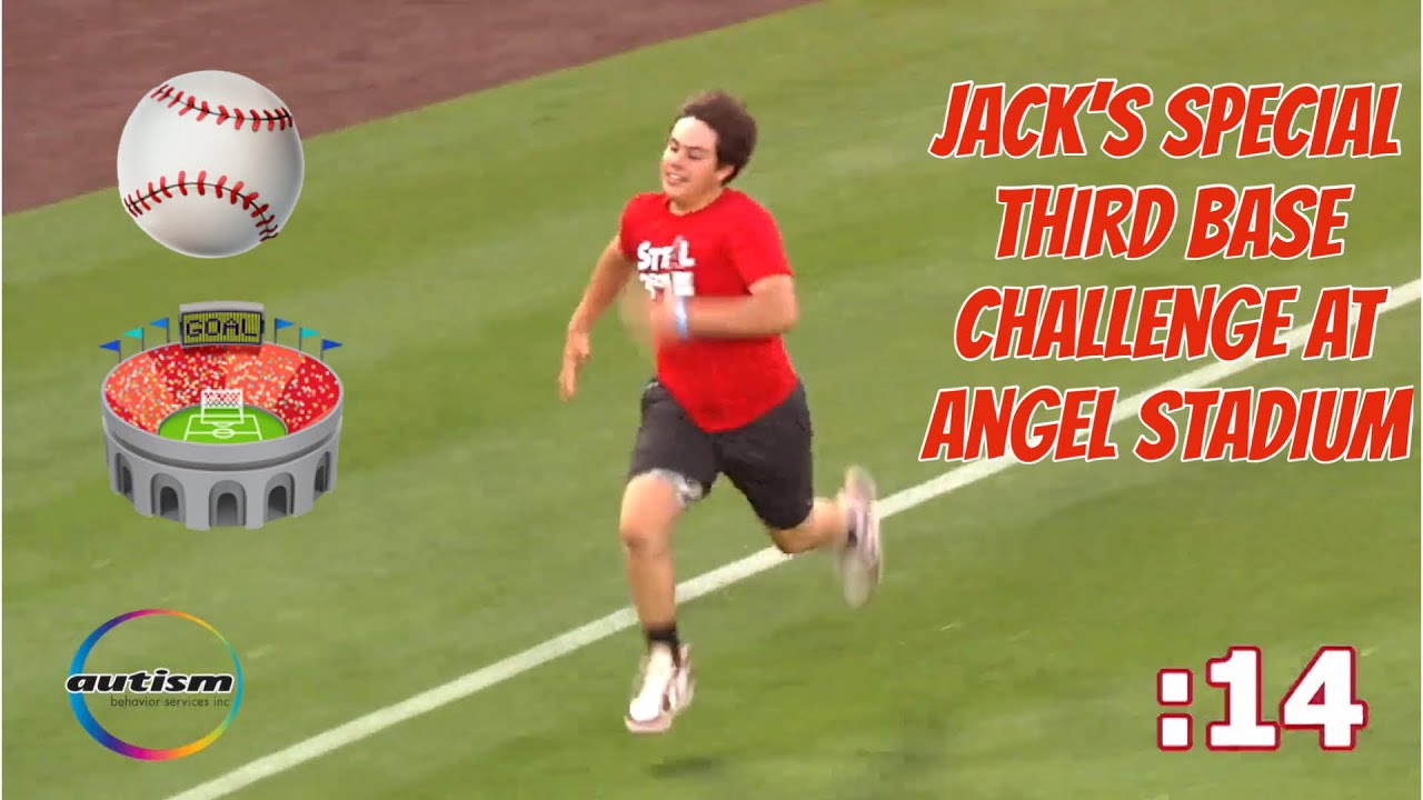 Jack's Special Third Base Challenge At Angel Stadium!🏟️ - YouTube