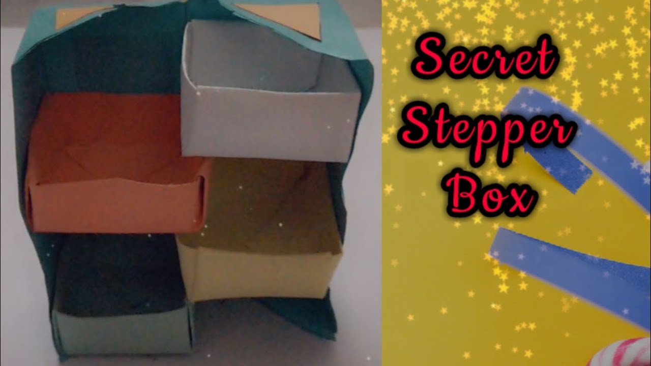 How to make SECRET STEPPER BOX | Easy Crafts | Aditi Singhal - YouTube