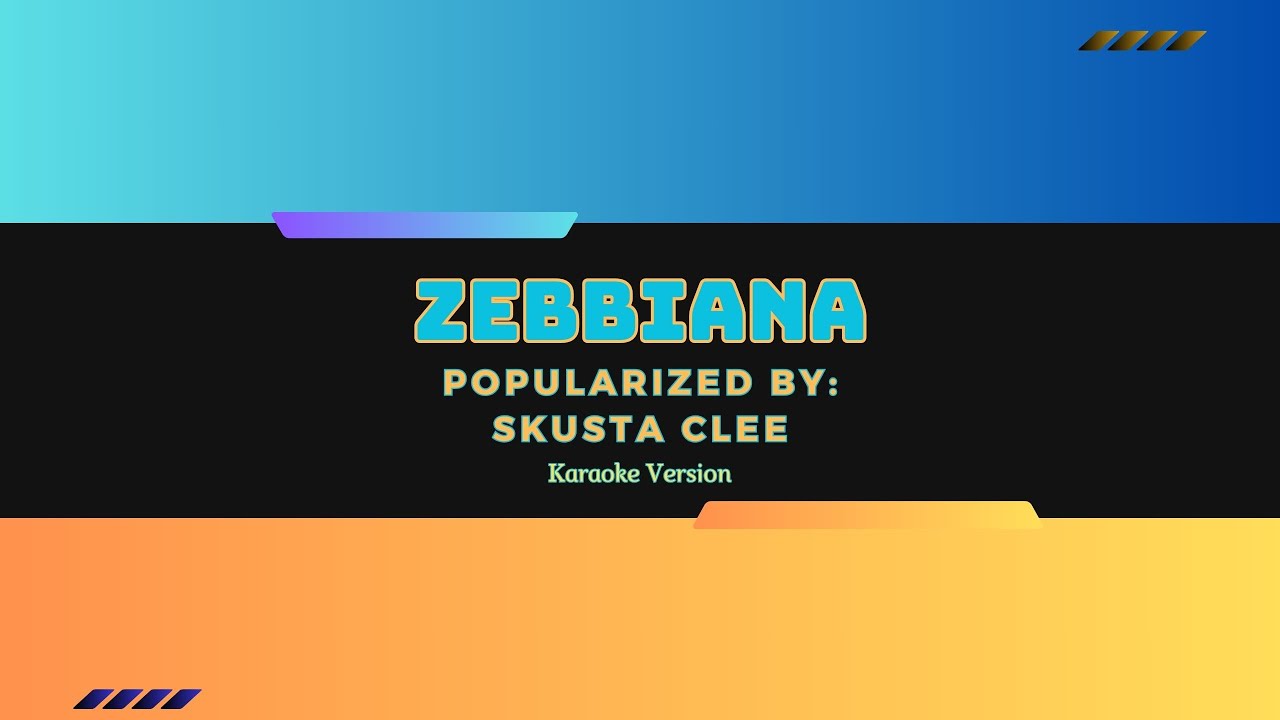 Zebbiana - Skusta Clee (Karaoke/Instrumental/Minus One) HD - YouTube