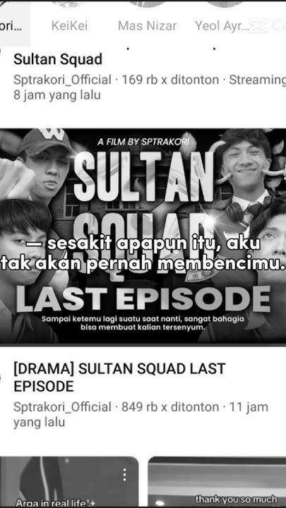Sultan squad tamat☹️||good bye jaka😢 - YouTube