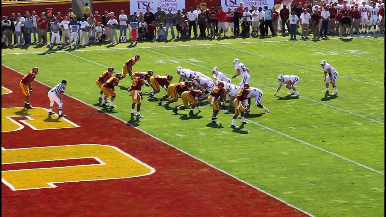 Stanford touchdown against USC 2009 - YouTube