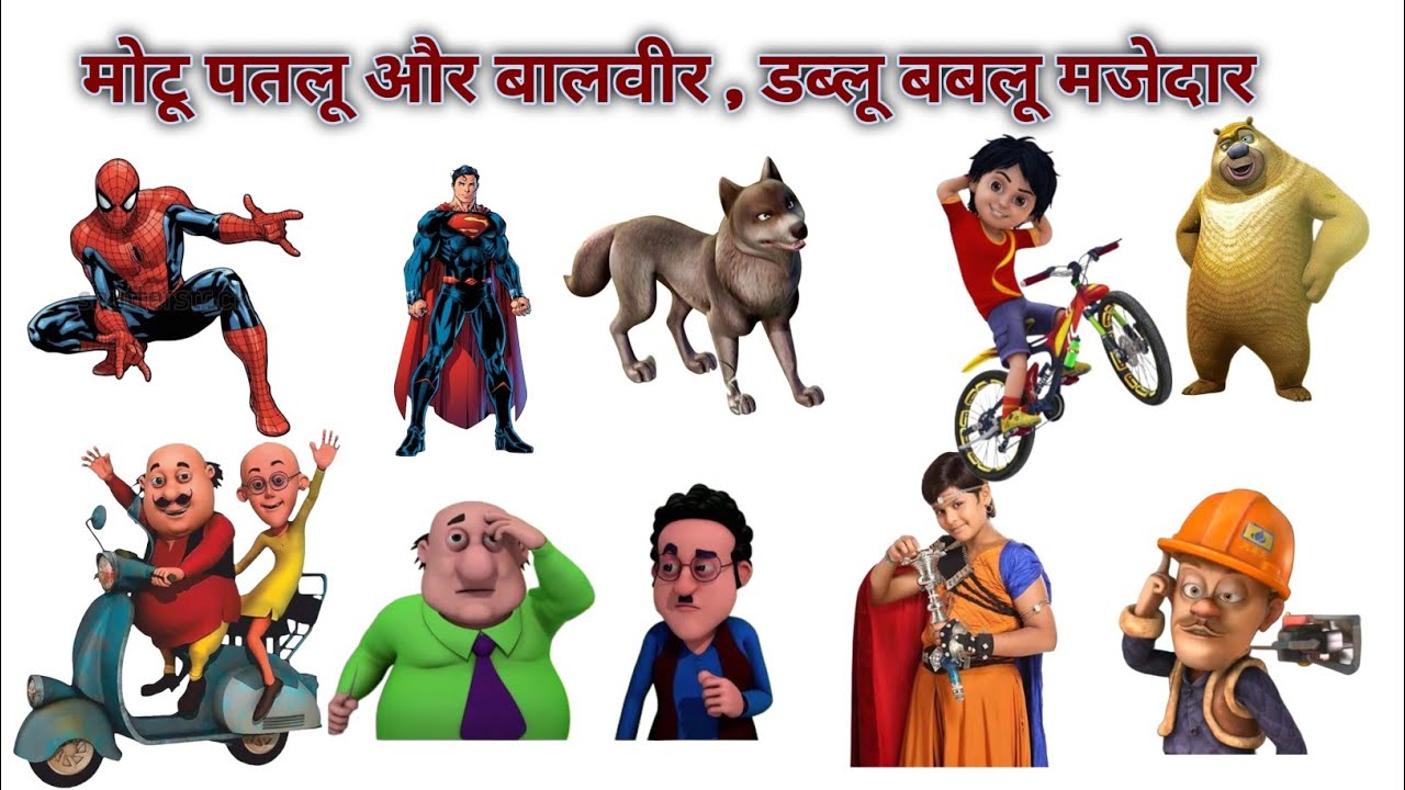 India's Top Cartoon Characters Name and Fun Facts in Hindi | Motu Patlu ...