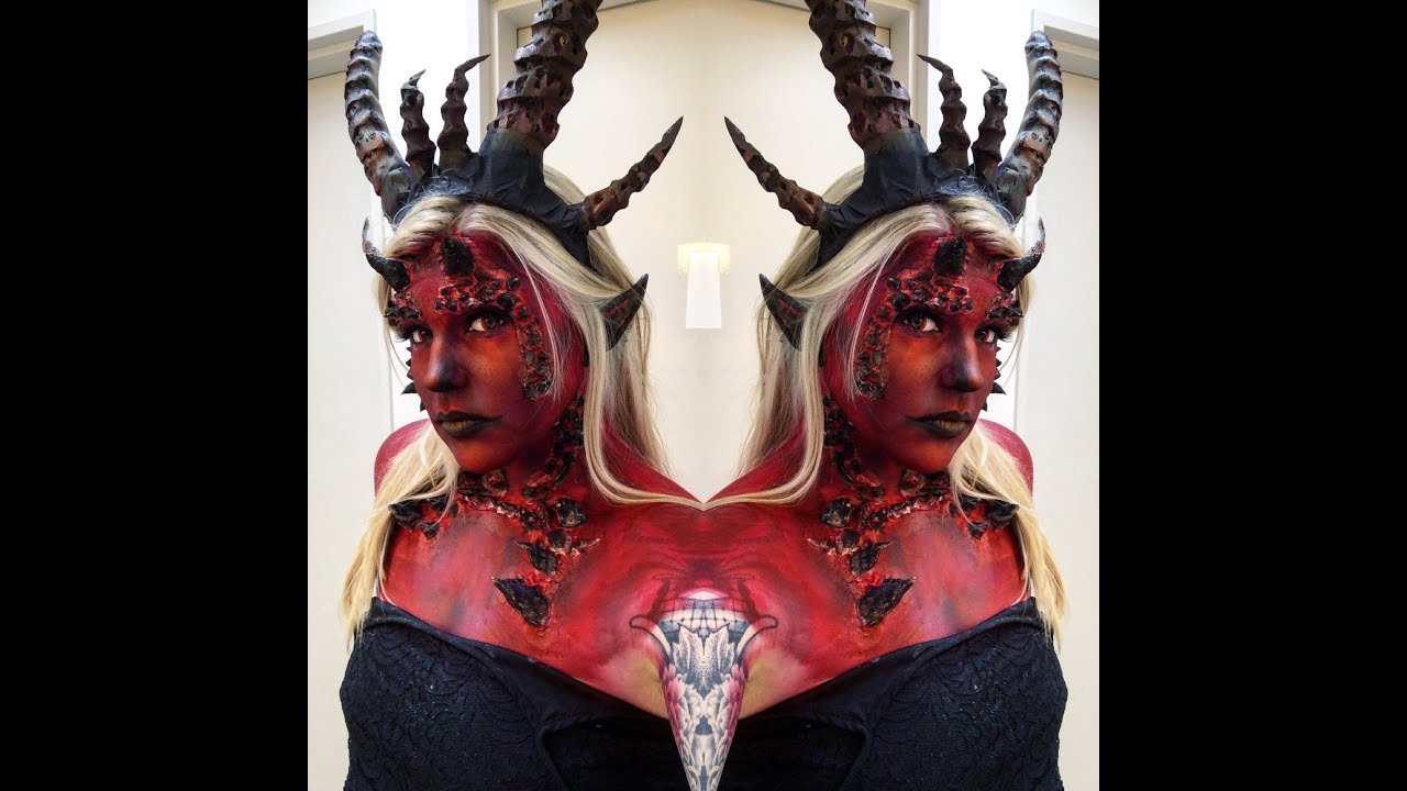 Dragon/Demon Makeup Tutorial - YouTube