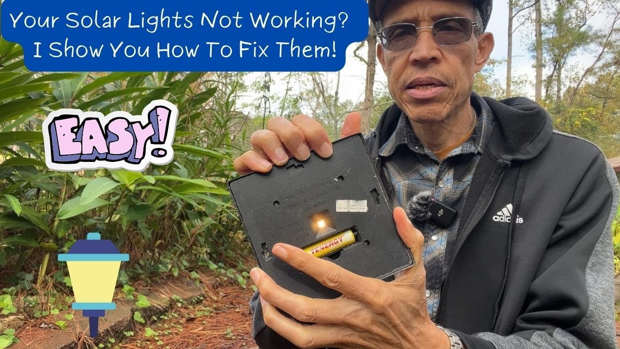 Fix Your Solar Lights - It's Easy & Will Save You Money ($$$) - YouTube