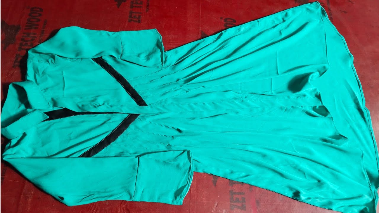 Front Open Frock Design Kurti Cutting & Stitching | Step by Step Easy ...