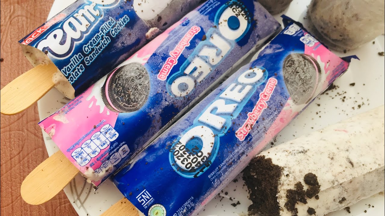Oreo Ice cream on Stick | 3 Ingredients homemade Ice cream on stick ...