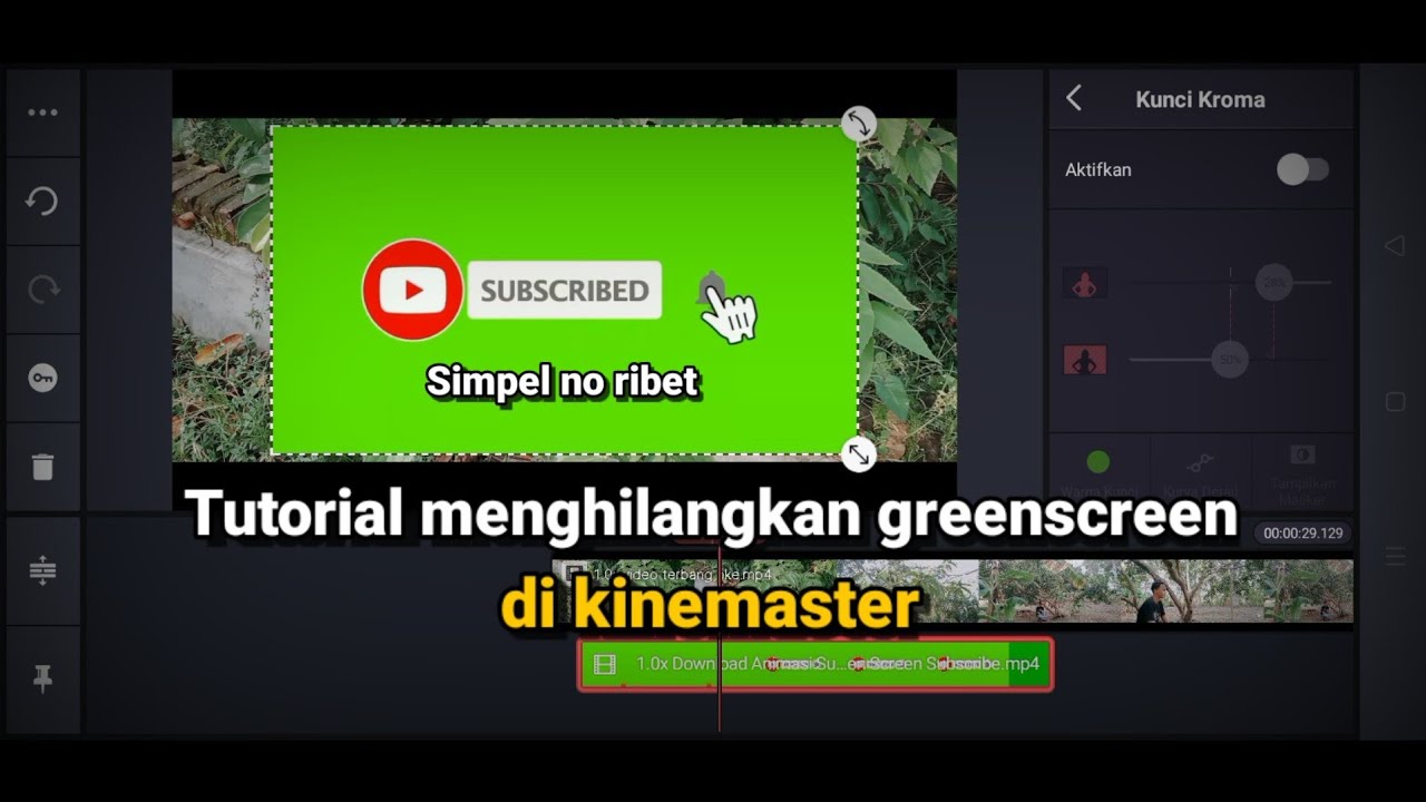 cara menghilangkan greenscreen di kinemaster | #tutorial - YouTube