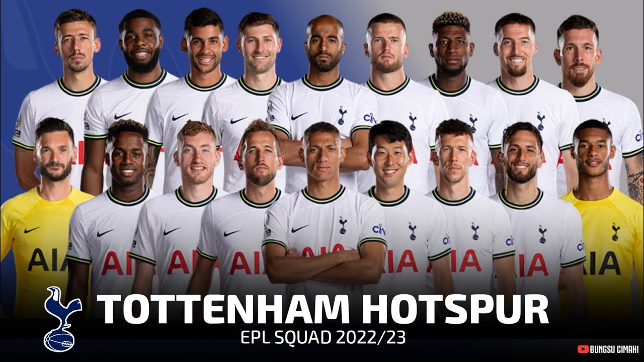 Squad Tottenham Hotspur 2022/2023 - Tottenham Hotspur - YouTube