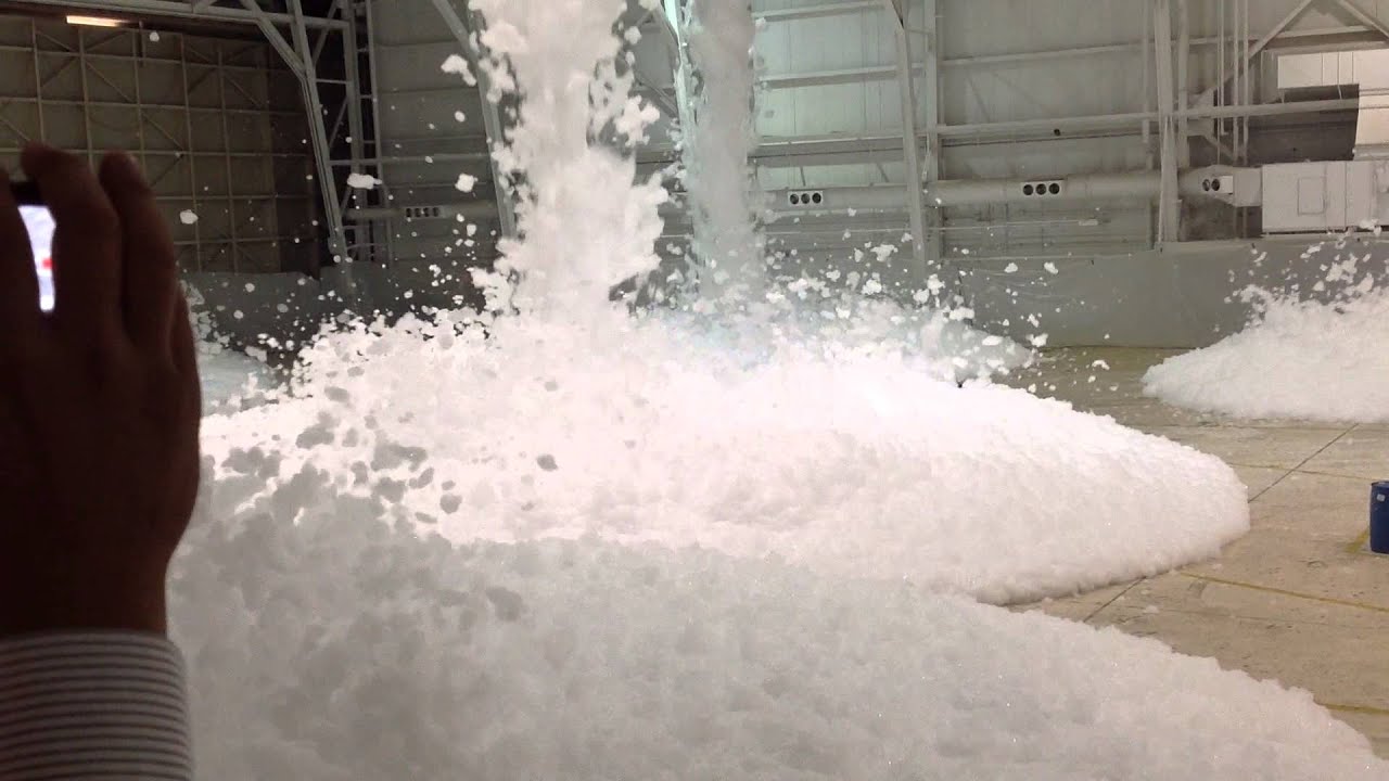 High Expansion Foam System Test - YouTube
