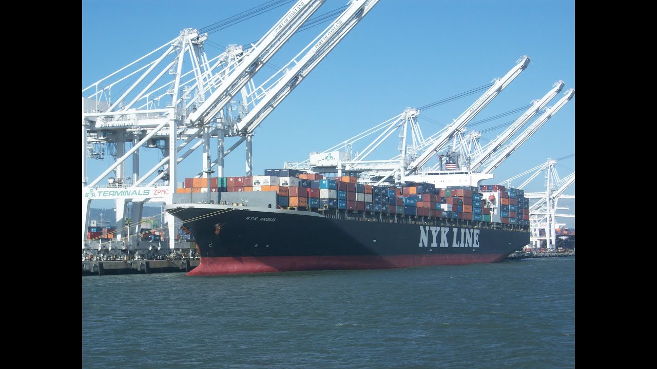Bay Area Container Ship Spotting - NYK Argus at Port of oakland June 18 ...