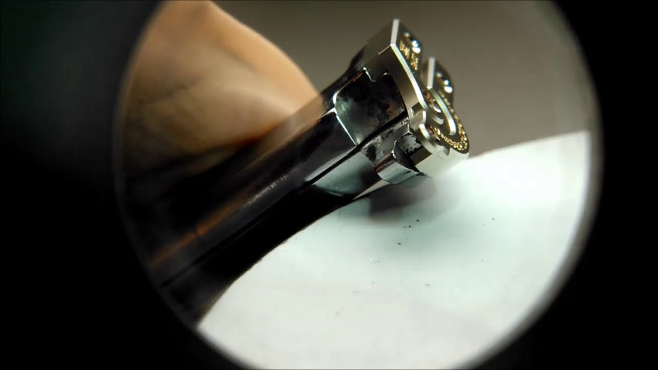 l'anglage (finishing of watchmaking) - YouTube