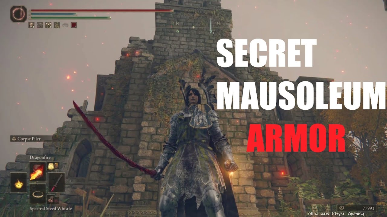 Elden Ring Secret Epic Rare Armor + Shield ! Elden Ring Mausoleum ...