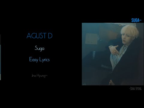 Agust D Suga Easy lyrics - YouTube
