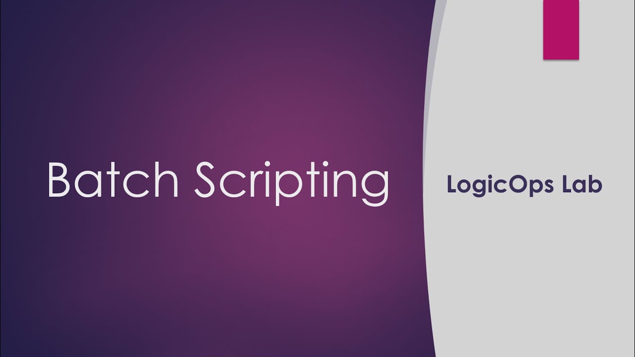 Tutorial 01 Batch Scripting Tutorial In Hindi Roadmap Youtube 0686