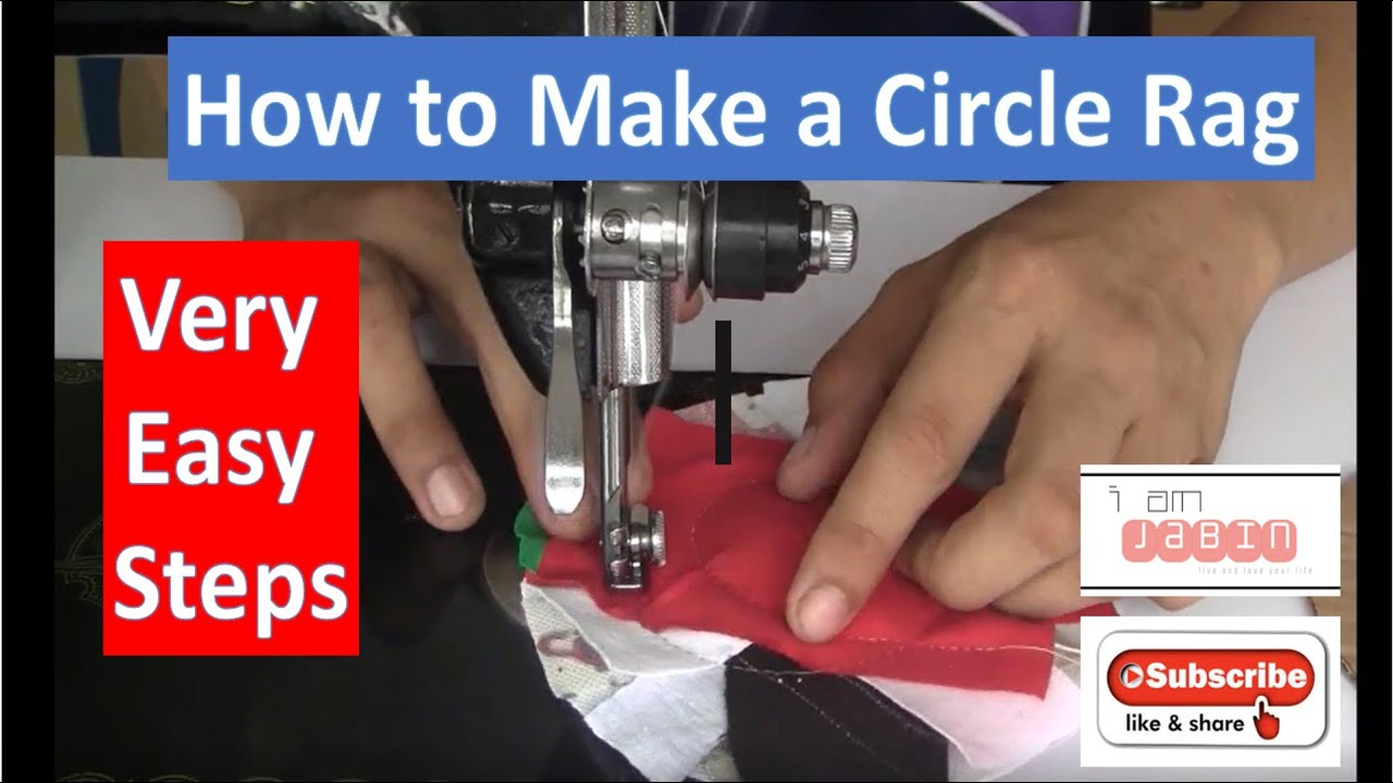 Video Tutorial: Circle Rag/Basahang Bilog Making (Very Easy) - YouTube