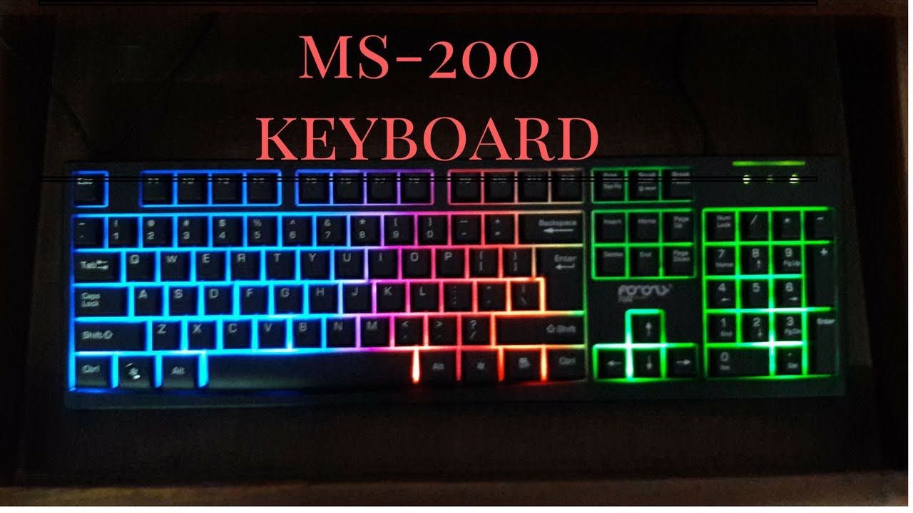 ms-200 keyboard!!!below rs550 rupees best keyboard ever 🔥🔥 - YouTube
