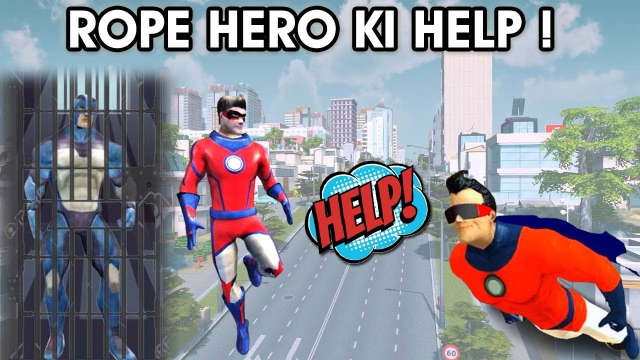 Super Hero VS Lava Man | Rope Hero Vice Town |@Salman-unfiltered - YouTube