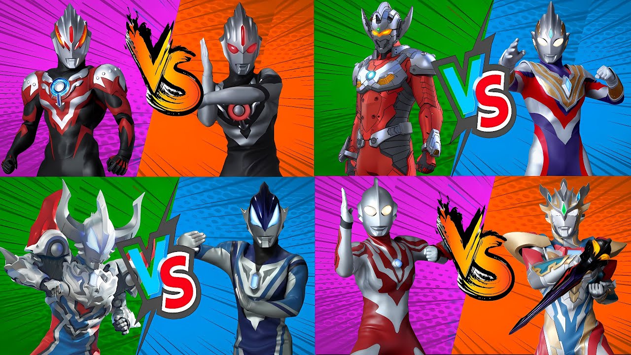 ULTRAMAN ORB VS ORB DARKNESS, TARO 🆚 TRIGGER, RIBUT 🆚 Z DELTA, BLACK KING 🆚 VAKISHIM, GEED ...